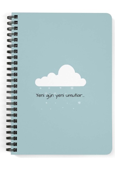 Motivasyon Baskılı Ahşap Kapaklı Defter 15X20 cm DFT2471