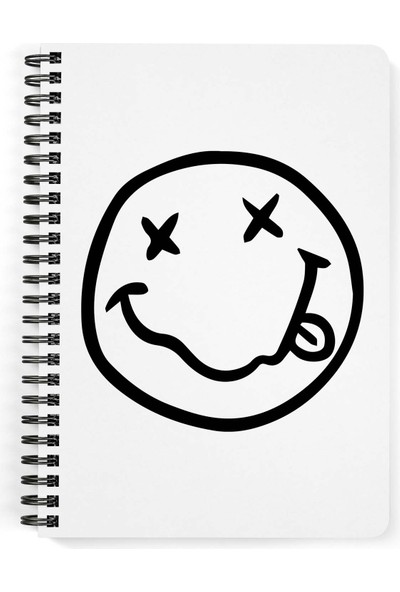 Smile Baskılı Ahşap Kapaklı Defter 15X20 cm DFT6539