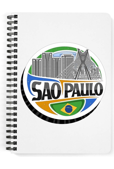Sao Paulo Baskılı Ahşap Kapaklı Defter 15X20 cm DFT2166 Sao Paulo Baskılı Ahşap Kapaklı Defter 15X20 cm DFT2166