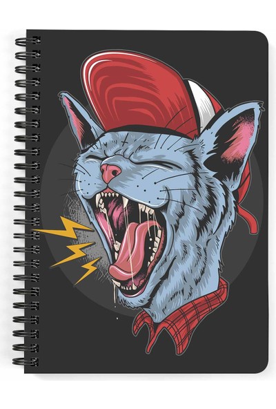 Kedi Baskılı Ahşap Kapaklı Defter 15X20 cm DFT5321 Kedi Baskılı Ahşap Kapaklı Defter 15X20 cm DFT5321