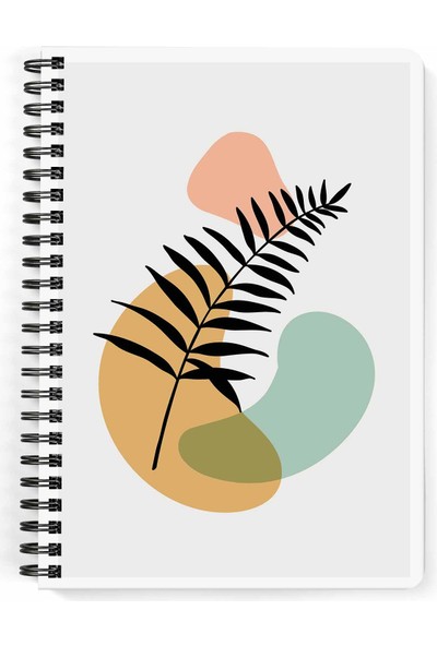 Doğa Baskılı Ahşap Kapaklı Defter 15X20 cm DFT5222