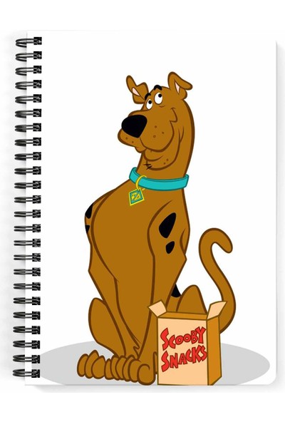 Scooby-Doo Baskılı Ahşap Kapaklı Defter 15X20 cm DFT3854