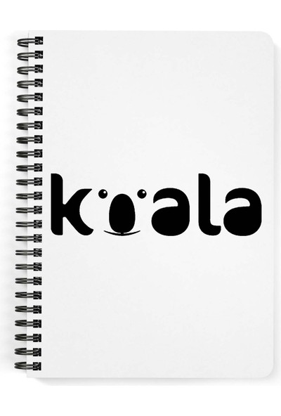 Koala Baskılı Ahşap Kapaklı Defter 15X20 cm DFT6167