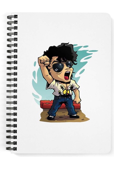 Michael Jackson Baskılı Ahşap Kapaklı Defter 15X20 cm DFT6855 Michael Jackson Baskılı Ahşap Kapaklı Defter 15X20 cm DFT6855