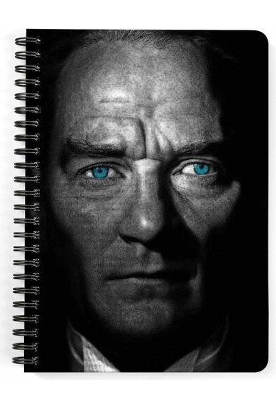 Atatürk Baskılı Ahşap Kapaklı Defter 15X20 cm DFT5507