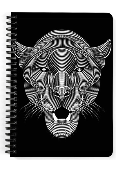 Kaplan Baskılı Ahşap Kapaklı Defter 15X20 cm DFT3360