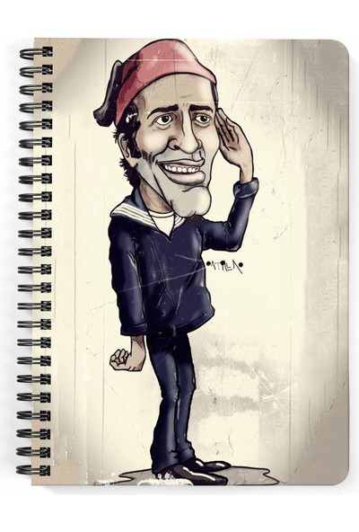 Astak Kemal Sunal Baskılı Ahşap Kapaklı Defter 15X20 cm DFT2528 Astak Kemal Sunal Baskılı Ahşap Kapaklı Defter 15X20 cm DFT2528