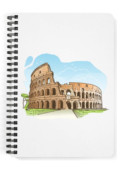 Roma Tiyatrosu Baskılı Ahşap Kapaklı Defter 15X20 cm DFT2281