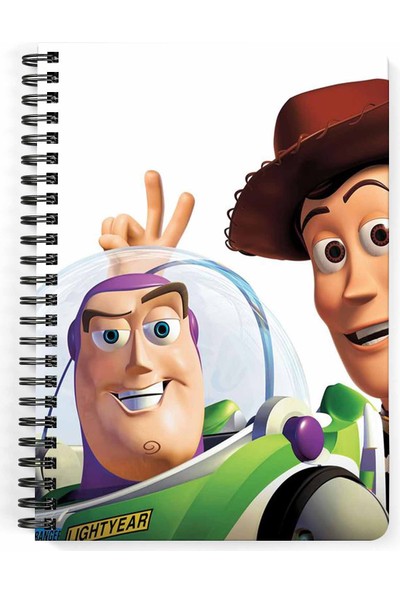 Oyuncak Hikayesi Baskılı Ahşap Kapaklı Defter 15X20 cm DFT3432