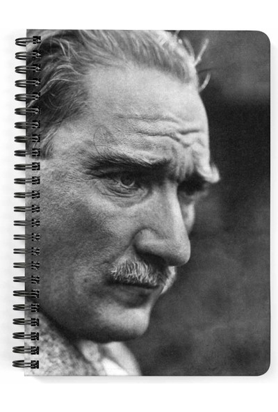 Atatürk Baskılı Ahşap Kapaklı Defter 15X20 cm DFT3000