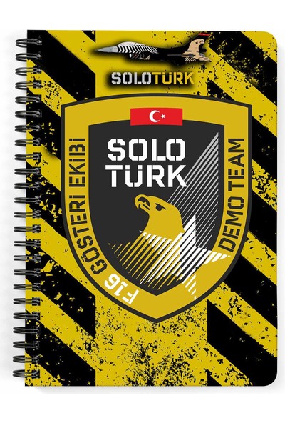 Solo Türk Baskılı Ahşap Kapaklı Defter 15X20 cm DFT5652