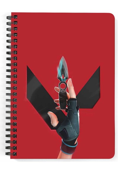 Valorant Baskılı Ahşap Kapaklı Defter 15X20 cm DFT3196 Valorant Baskılı Ahşap Kapaklı Defter 15X20 cm DFT3196