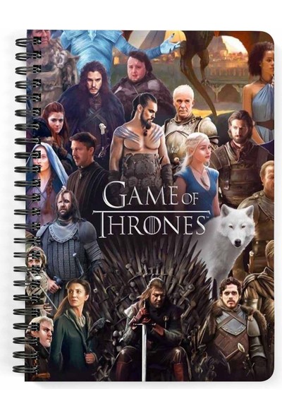 Game Of Thrones Baskılı Ahşap Kapaklı Defter 15X20 cm DFT3340 Game Of Thrones Baskılı Ahşap Kapaklı Defter 15X20 cm DFT3340