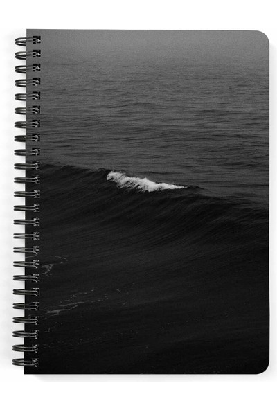 Deniz Baskılı Ahşap Kapaklı Defter 15X20 cm DFT3326