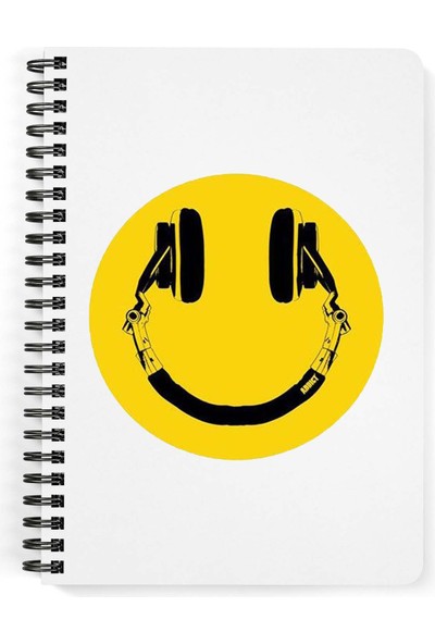 Music Baskılı Ahşap Kapaklı Defter 15X20 cm DFT6788