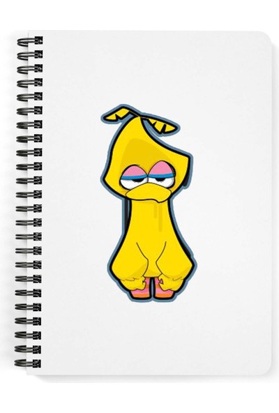 Big Bird Baskılı Ahşap Kapaklı Defter 15X20 cm DFT6830