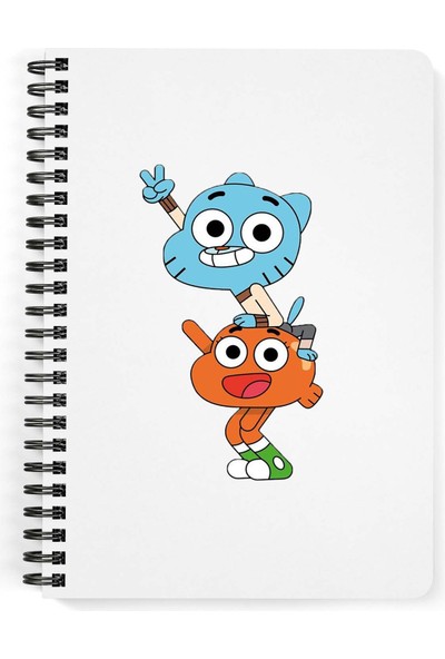 Astak Gumball Baskılı Ahşap Kapaklı Defter 15X20 cm DFT6750
