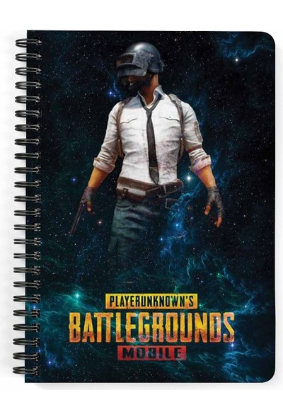Pubg Baskılı Ahşap Kapaklı Defter 15X20 cm DFT5132
