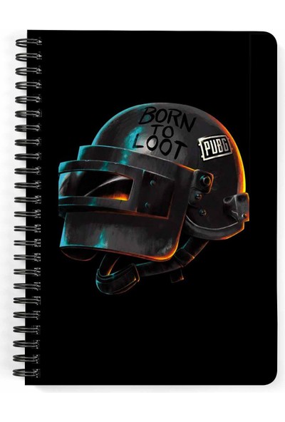 Pubg Baskılı Ahşap Kapaklı Defter 15X20 cm DFT3300