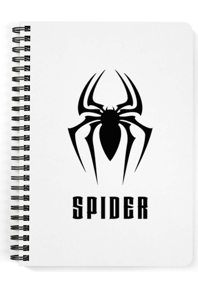Spider Baskılı Ahşap Kapaklı Defter 15X20 cm DFT1741