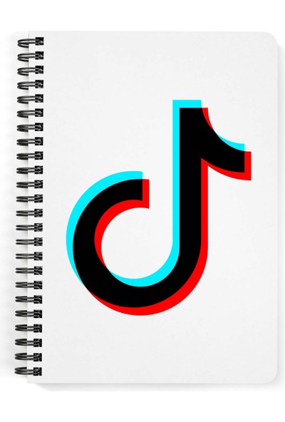 Tiktok Baskılı Ahşap Kapaklı Defter 15X20 cm DFT1553