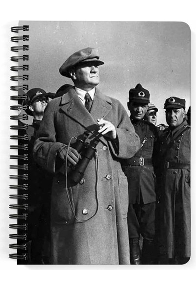 Atatürk Baskılı Ahşap Kapaklı Defter 15X20 cm DFT3698