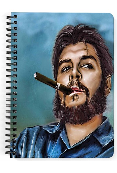 Che Guevara Baskılı Ahşap Kapaklı Defter 15X20 cm DFT4705 Che Guevara Baskılı Ahşap Kapaklı Defter 15X20 cm DFT4705