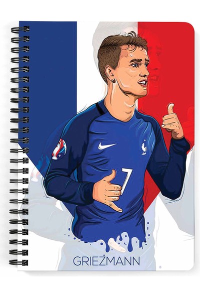 Griezmann Baskılı Ahşap Kapaklı Defter 15X20 cm DFT4593 Griezmann Baskılı Ahşap Kapaklı Defter 15X20 cm DFT4593
