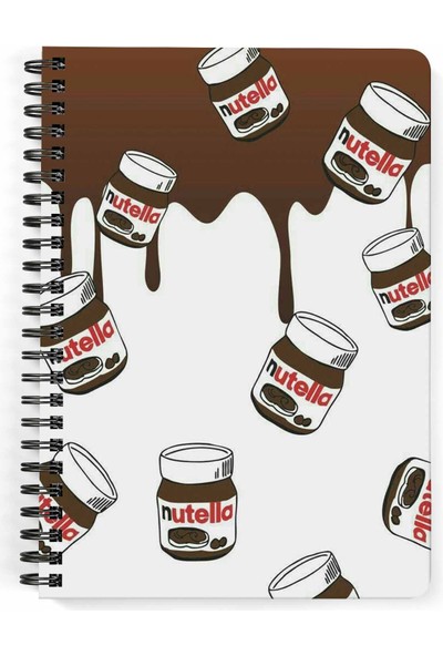 Nutella Baskılı Ahşap Kapaklı Defter 15X20 cm DFT4930 Nutella Baskılı Ahşap Kapaklı Defter 15X20 cm DFT4930