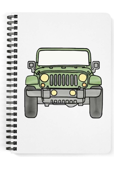 Safari Baskılı Ahşap Kapaklı Defter 15X20 cm DFT6483