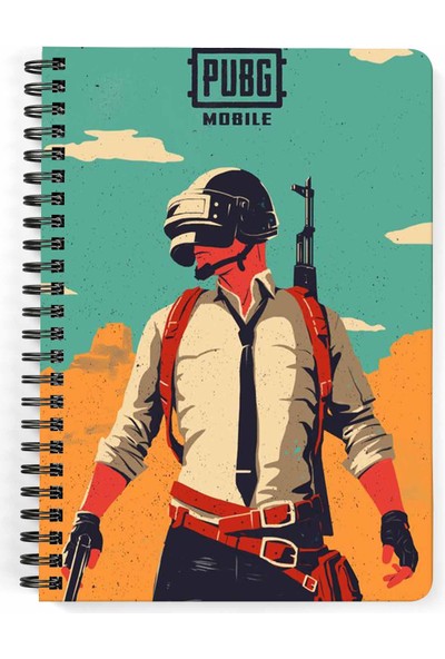 Pubg Mobile Baskılı Ahşap Kapaklı Defter 15X20 cm DFT4380