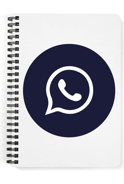 Whatsapp Baskılı Ahşap Kapaklı Defter 15X20 cm DFT1756 Whatsapp Baskılı Ahşap Kapaklı Defter 15X20 cm DFT1756