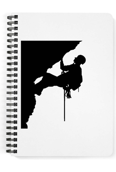 Tırmanış Baskılı Ahşap Kapaklı Defter 15X20 cm DFT6332