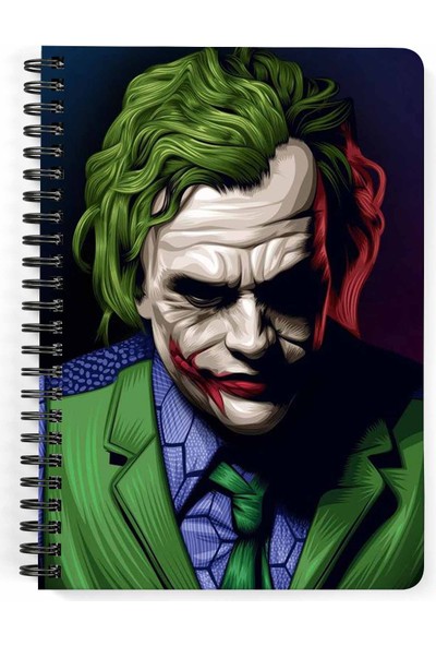 Joker Baskılı Ahşap Kapaklı Defter 15X20 cm DFT4072