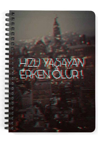 Çukur Baskılı Ahşap Kapaklı Defter 15X20 cm DFT2635