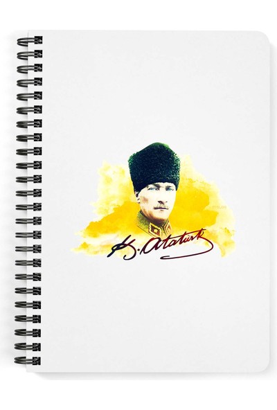 Kemal Atatürk Baskılı Ahşap Kapaklı Defter 15X20 cm DFT1511 Kemal Atatürk Baskılı Ahşap Kapaklı Defter 15X20 cm DFT1511