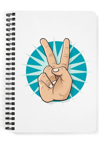 Barış Baskılı Ahşap Kapaklı Defter 15X20 cm DFT988