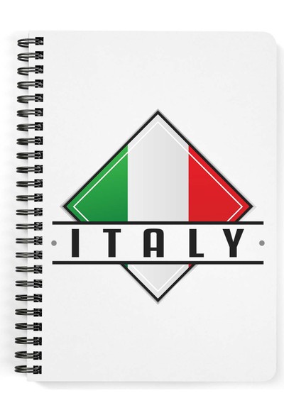 Italya Baskılı Ahşap Kapaklı Defter 15X20 cm DFT2245