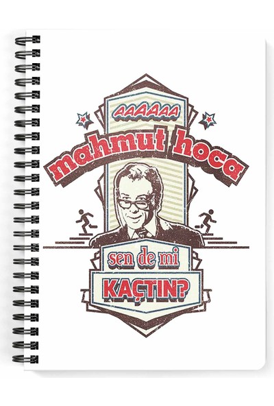 Mahmut Hoca Baskılı Ahşap Kapaklı Defter 15X20 cm DFT5004 Mahmut Hoca Baskılı Ahşap Kapaklı Defter 15X20 cm DFT5004