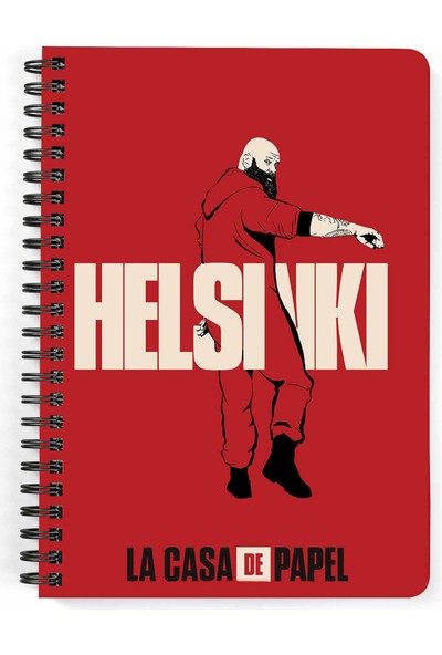 La Casa De Papel Helsinki Baskılı Ahşap Kapaklı Defter 15X20 cm DFT4816 La Casa De Papel Helsinki Baskılı Ahşap Kapaklı Defter 15X20 cm DFT4816