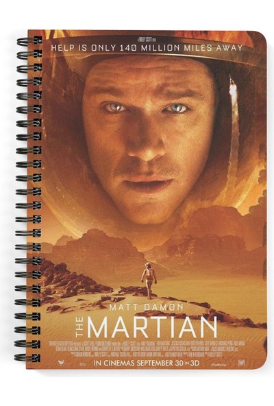 Martian Baskılı Ahşap Kapaklı Defter 15X20 cm DFT2511 Martian Baskılı Ahşap Kapaklı Defter 15X20 cm DFT2511