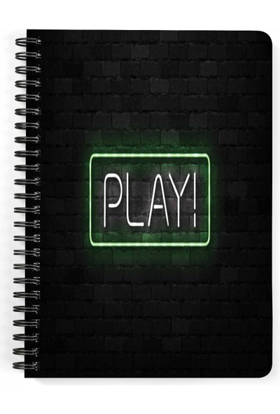 Astak Play Baskılı Ahşap Kapaklı Defter 15X20 cm DFT5354