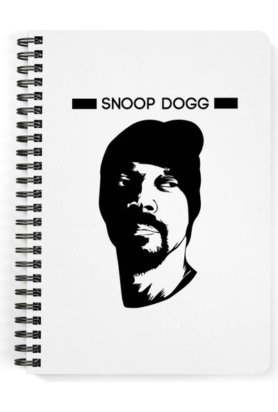 Snoop Dogg Baskılı Ahşap Kapaklı Defter 15X20 cm DFT1689