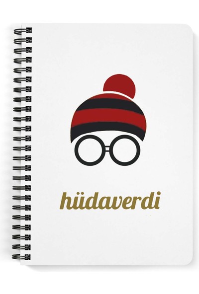 Hüdaverdi Baskılı Ahşap Kapaklı Defter 15X20 cm DFT176