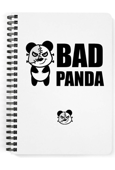 Bad Panda Baskılı Ahşap Kapaklı Defter 15X20 cm DFT851 Bad Panda Baskılı Ahşap Kapaklı Defter 15X20 cm DFT851
