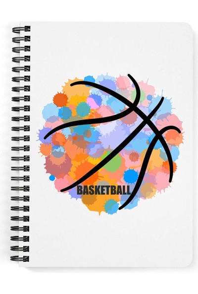 Basketball Baskılı Ahşap Kapaklı Defter 15X20 cm DFT2048