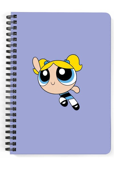 Powerpuff Girls Baskılı Ahşap Kapaklı Defter 15X20 cm DFT4714