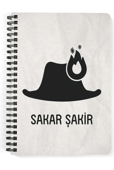 Sakar Şakir Baskılı Ahşap Kapaklı Defter 15X20 cm DFT2436 Sakar Şakir Baskılı Ahşap Kapaklı Defter 15X20 cm DFT2436