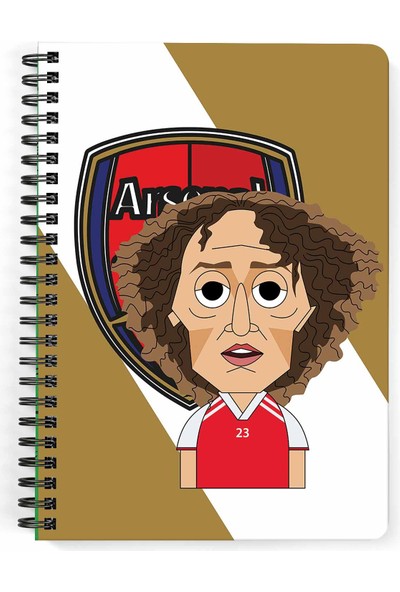 David Luiz Baskılı Ahşap Kapaklı Defter 15X20 cm DFT4422