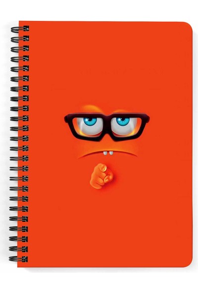 Düşünen Yüz Baskılı Ahşap Kapaklı Defter 15X20 cm DFT2584